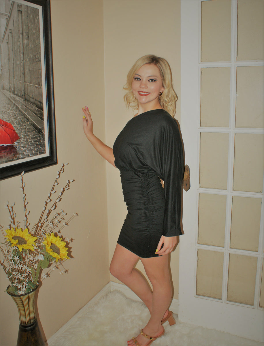 Enchanted Black One Shoulder Dress – Sassi Frass Boutique